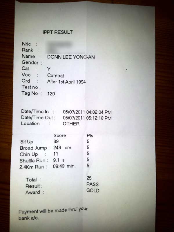 IPPT Gold Revisited – Donn, fragments